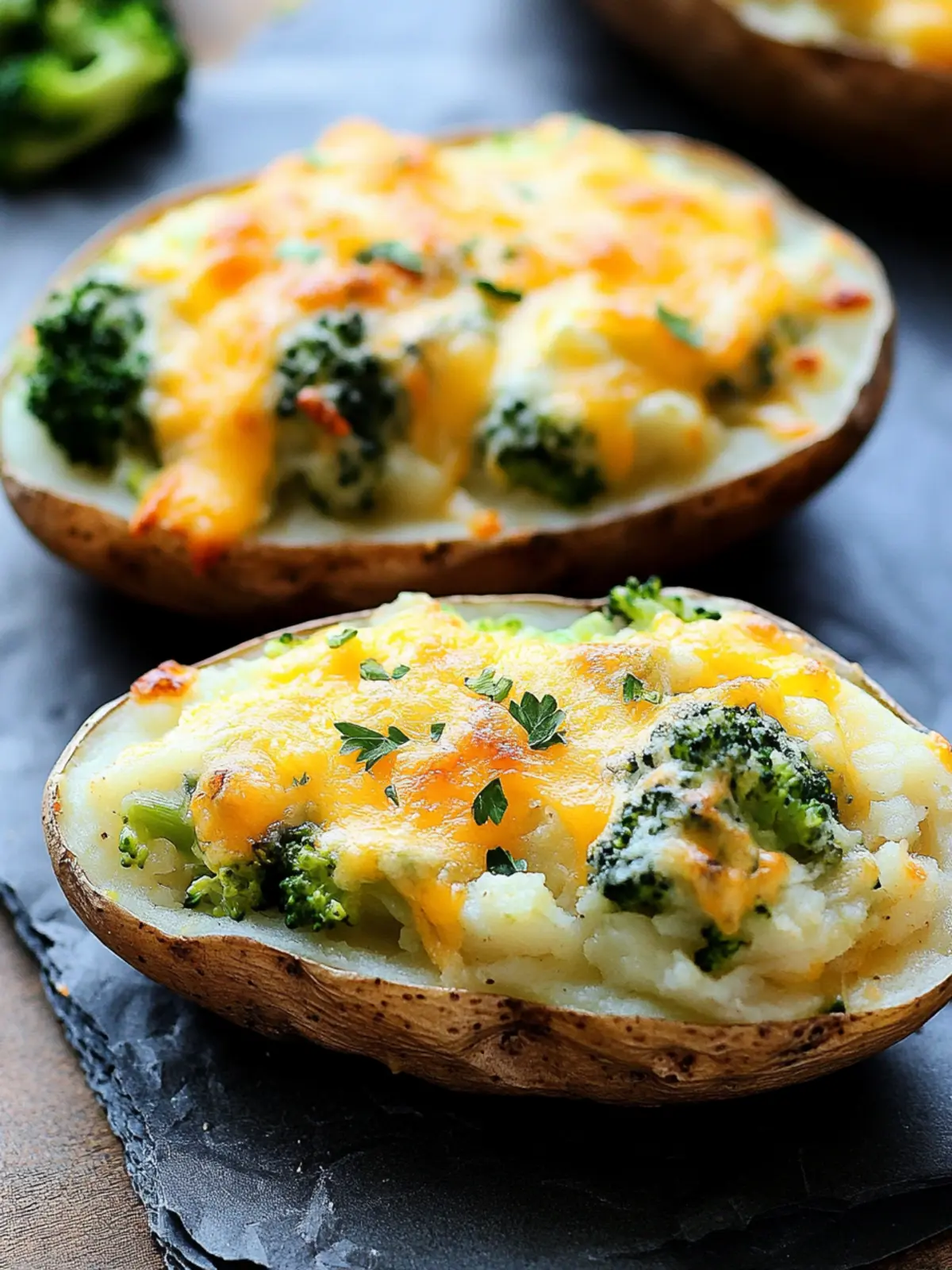 Cheesy Broccoli Twice-Baked Potatoes: Ultimate Comfort Food Delight