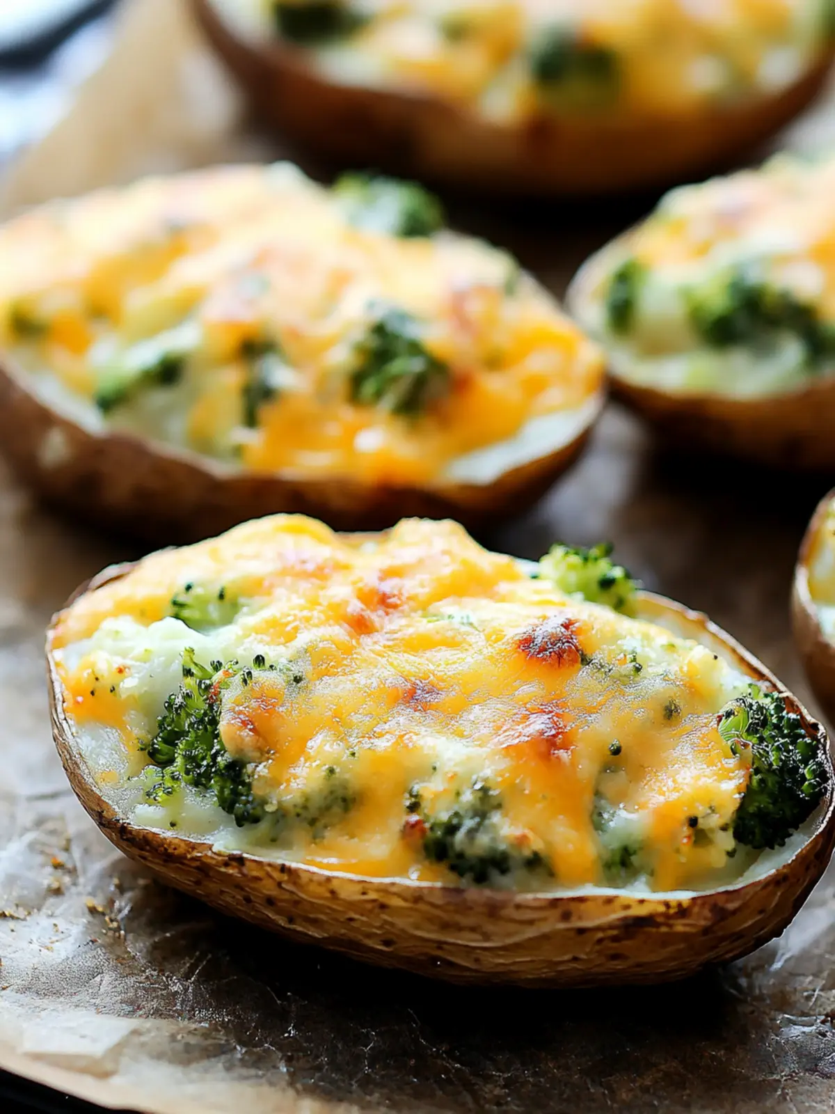 Cheesy Broccoli Twice-Baked Potatoes: Ultimate Comfort Food Delight