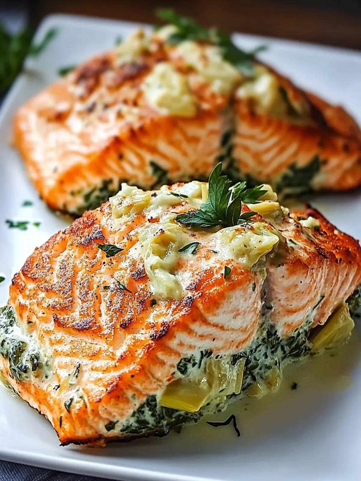 Easy Spinach Artichoke Stuffed Salmon: A Delicious Weeknight Delight