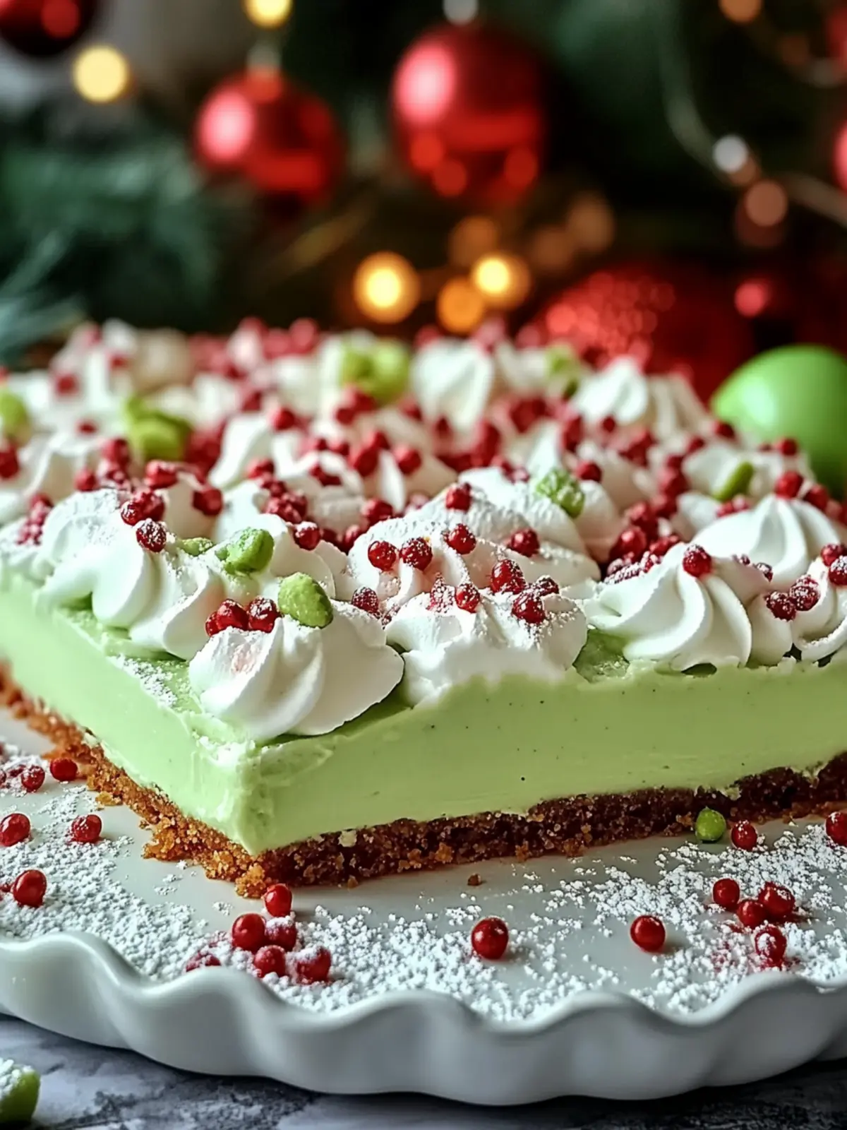 Delicious No Bake Grinch Pie Treat for Festive Fun